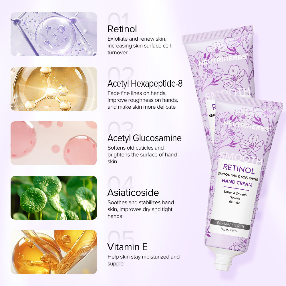 Retinol Anti-Aging Hand Cream With Green Bamboo Scent – Neutriherbs