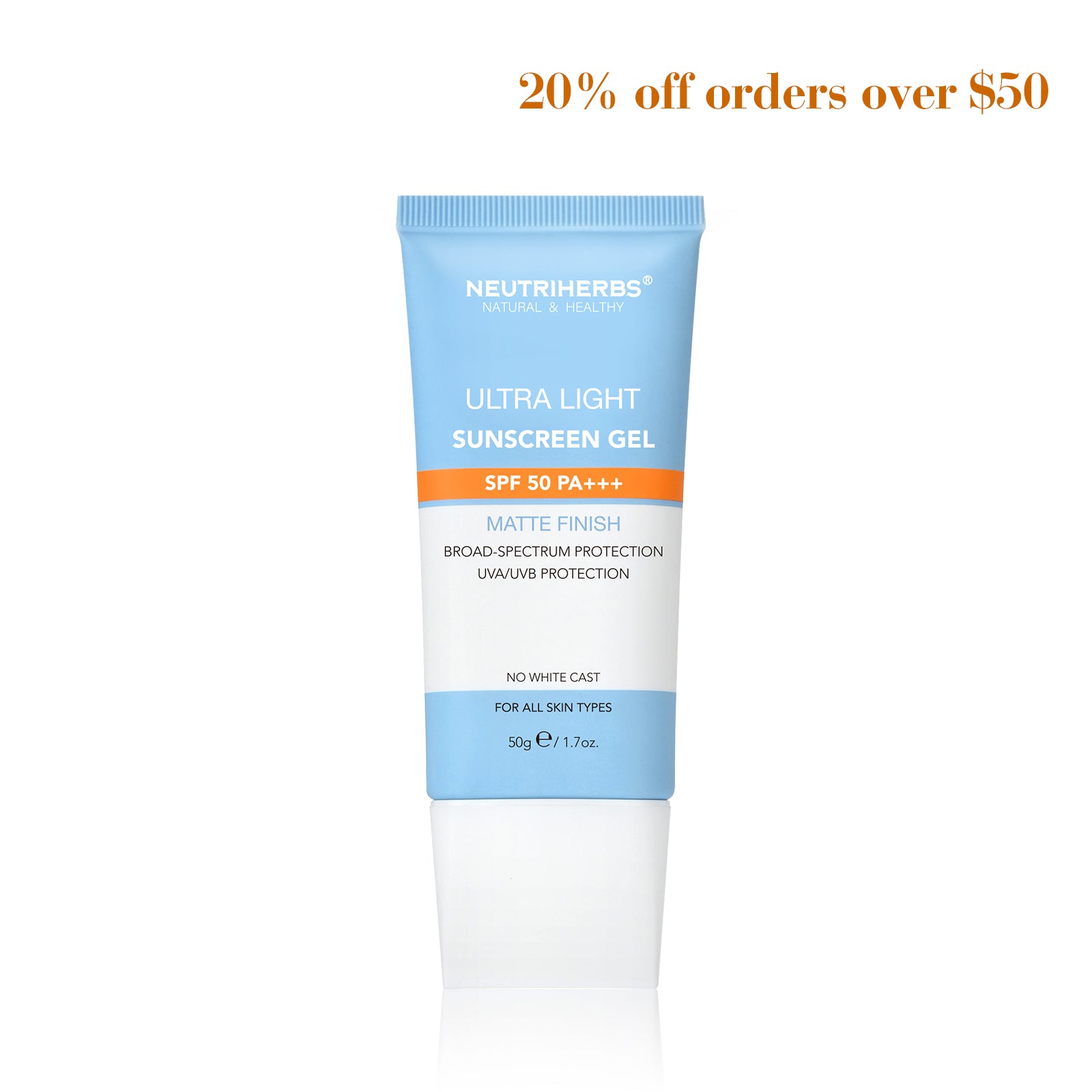 [NEW ARRIVAL] Ultra-light Sunscreen Gel SPF 50 PA+++ – Neutriherbs