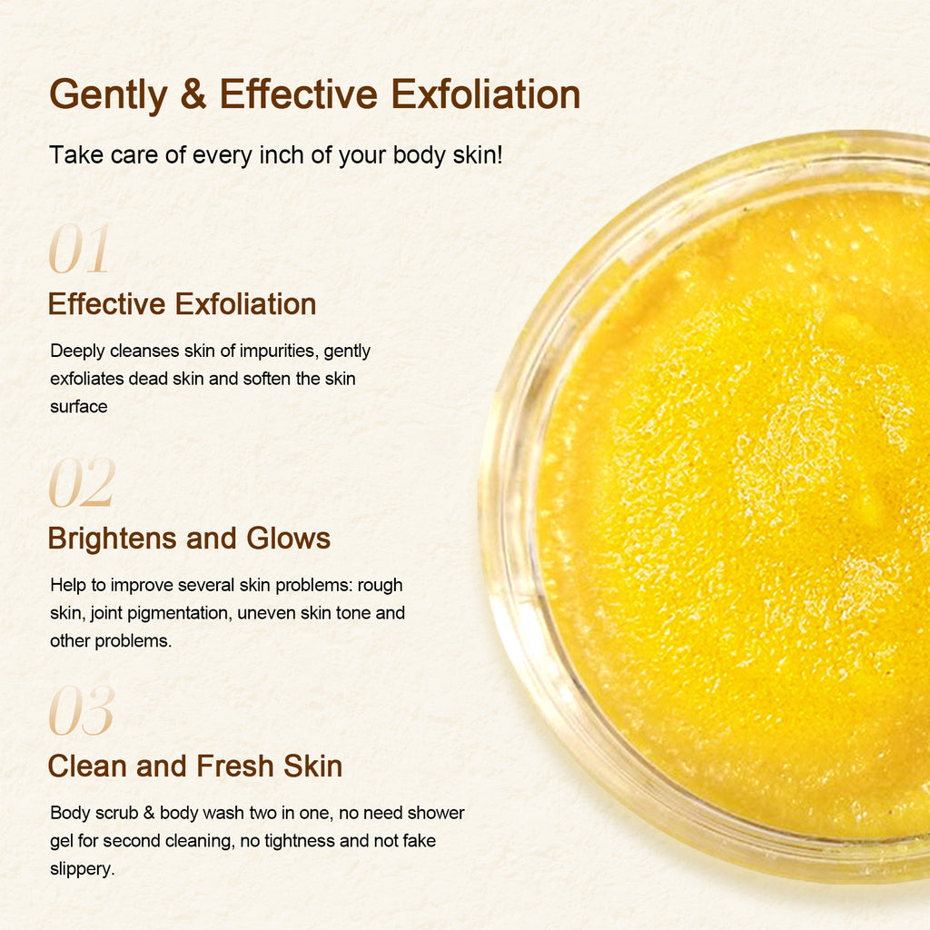 Vitamin C Turmeric Exfoliating Body Scrub For Skin Brightening ...