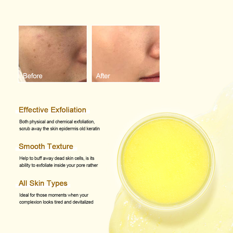 Vitamin C Turmeric Exfoliating Glow Facial Scrub For Skin Lightening ...