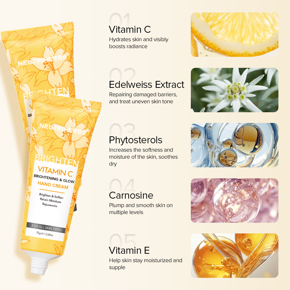 Vitamin C Hand Cream With Cherry Blossom Scent – Neutriherbs